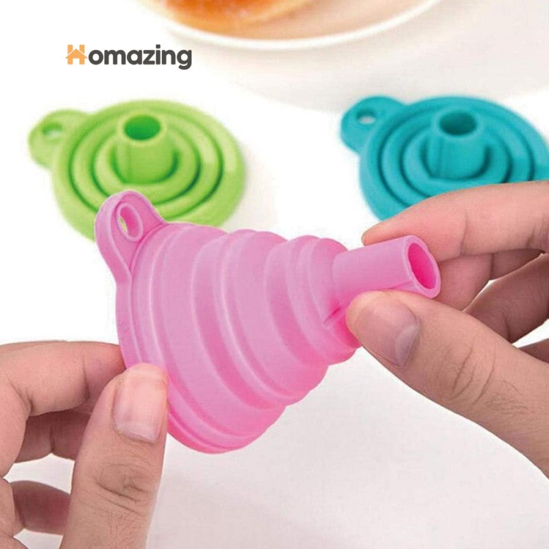 Collapsible Silicone Funnel – Homazing