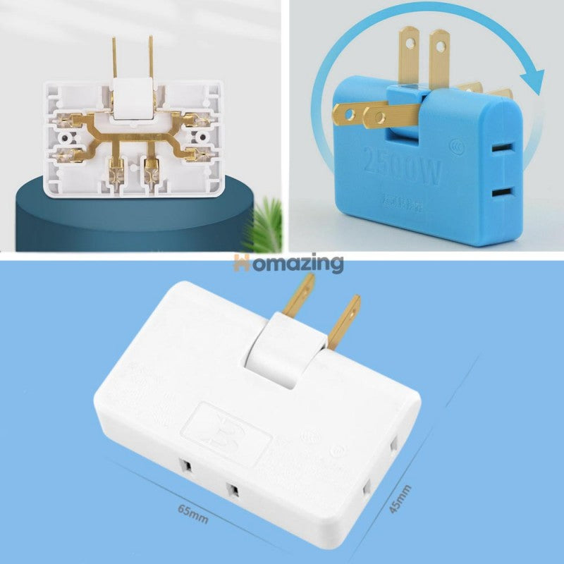 3 In 1 Rotatable Socket Converter – Homazing