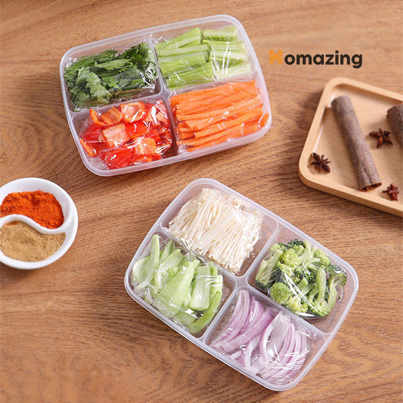 4 Grids Food Fruit Storage Box – Homazing