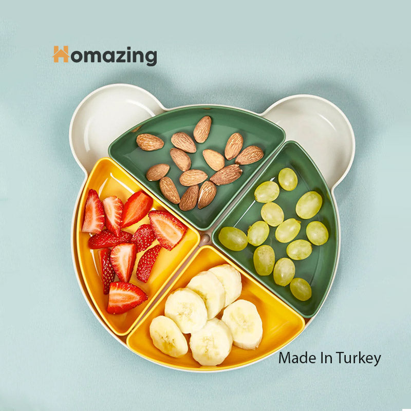 Baby Food Plate 4 Compartment – Homazing