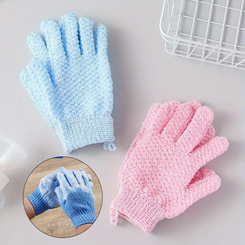 Bath Gloves Pair For Body Scrub – Homazing