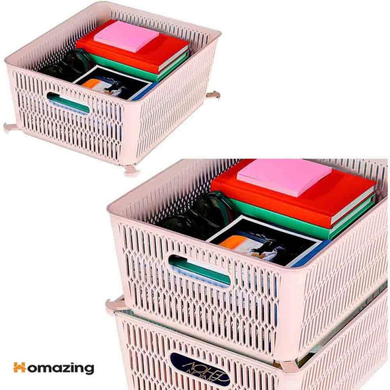 Stackable & Nestable Storage Basket – Homazing