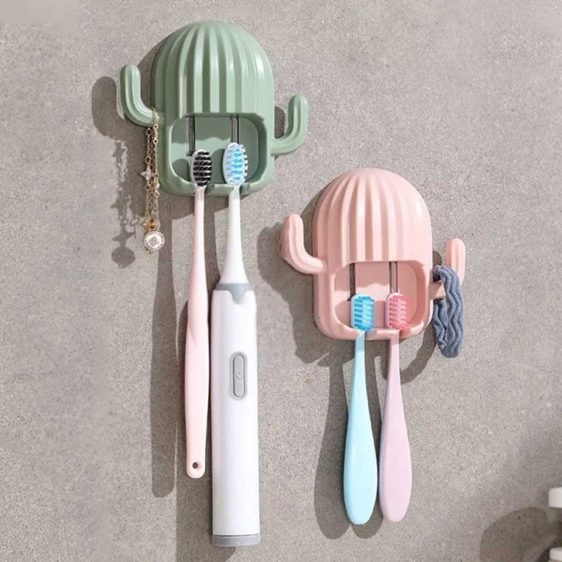 Wall Toothbrush Holder Cactus Shape – Homazing